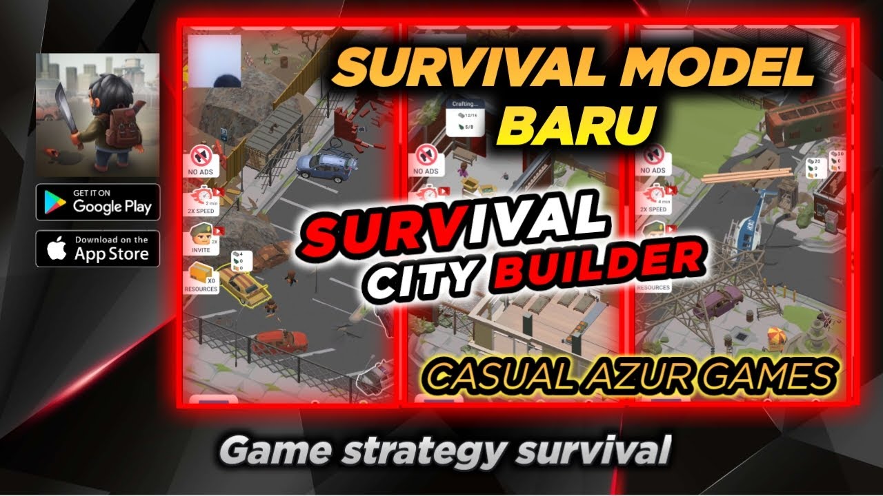 Survival City Builder Gameplay Android, IOS #reviewgame - YouTube
