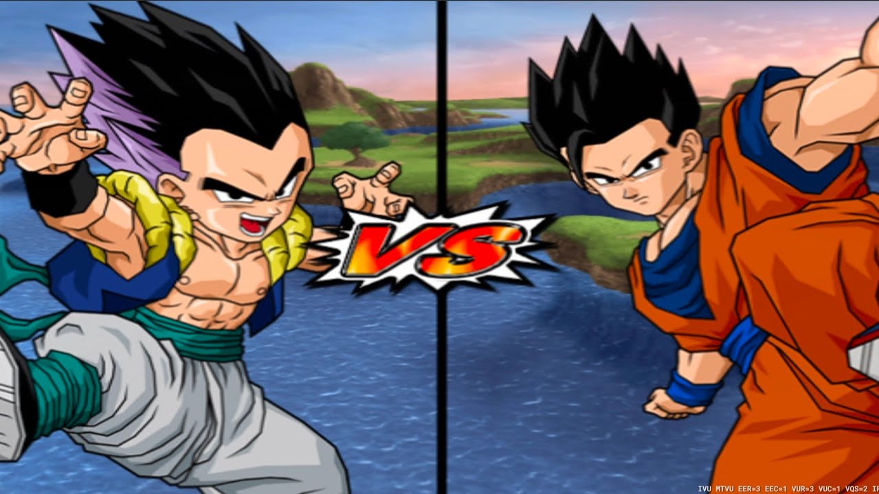 gotenks vs ultimate Gohan| Who's the strongest| dbzbt4 #ultimategohan # ...