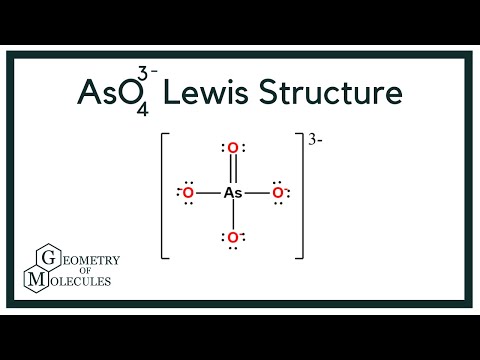 AsO4 3- Lewis Structure | How to Draw the Lewis Structure for AsO4 3 ...