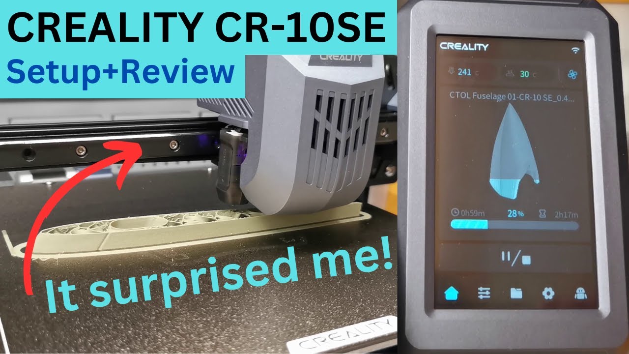 CREALITY CR-10SE - Speed meets Precision | Review and Setup - YouTube