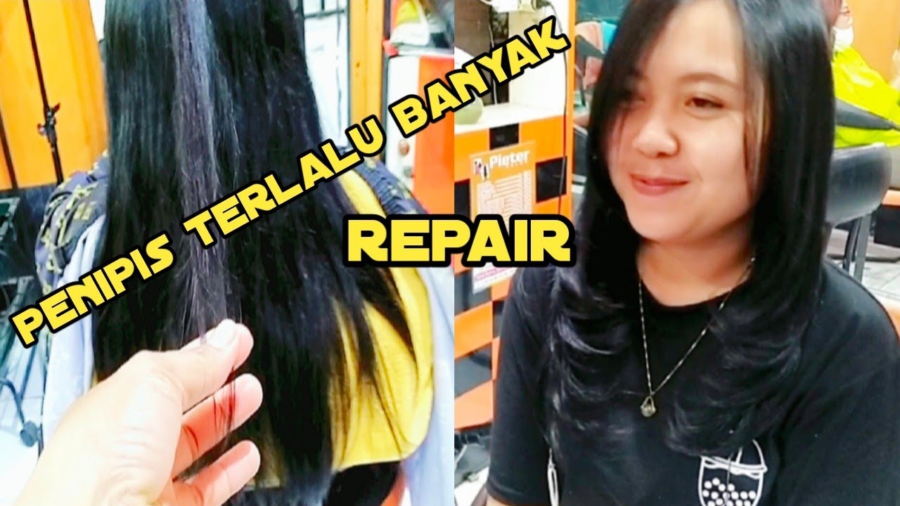 repair potong rambut model layer | tidak perlu pake gunting penipis ...