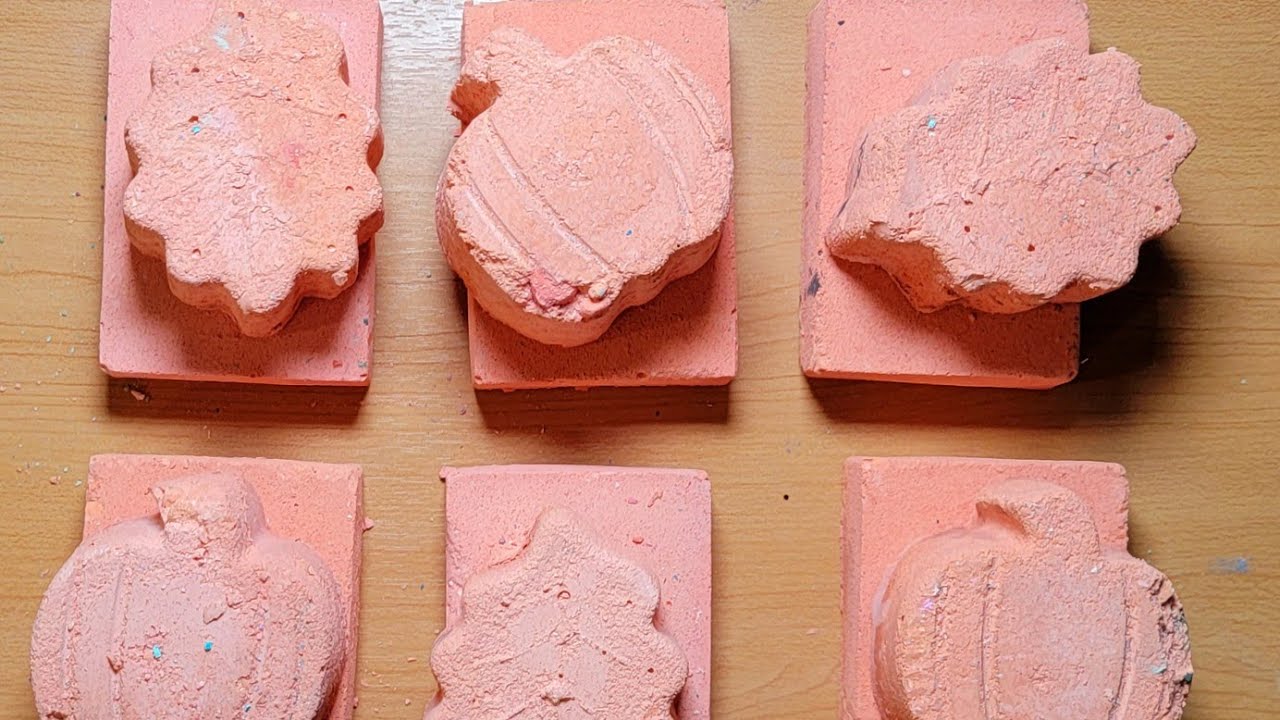 Peach Fall Block #asmr #gymchalk #oddlysatisfying - YouTube