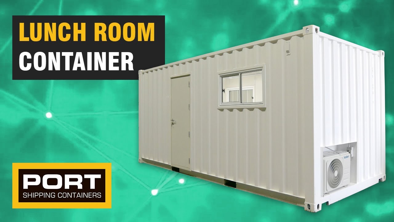 Lunch Room built from Shipping Container - Port Shipping Containers ...