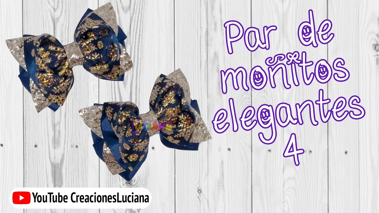 Video 270 Cómo hacer un Par de moñitos elegantes 4 - YouTube