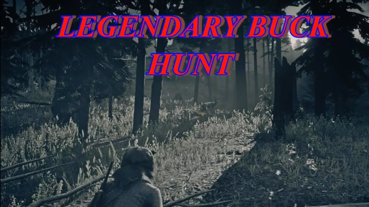 RDR 2 HUNTING THE LEGENDARY BUCK GAMEPLAY PC. - YouTube