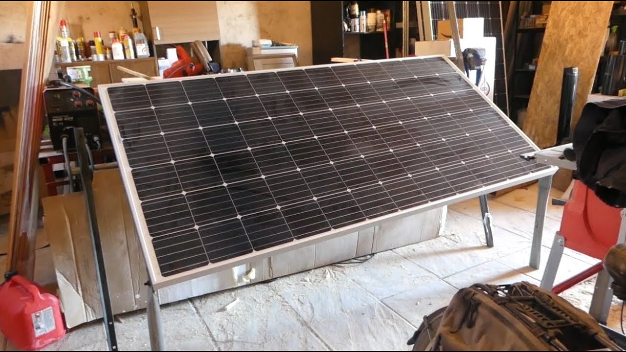 12 tonne shop press - Making the solar panel support - YouTube