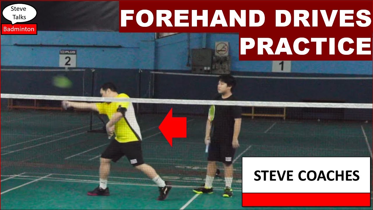 Forehand drive practice - Badminton Training with Steve 20240324 - YouTube