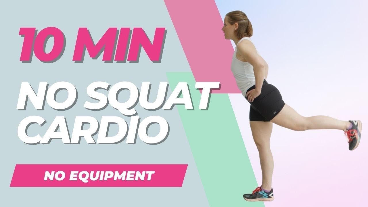 10 Minute Cardio No Squats Full Body At Home No Equipment Youtube