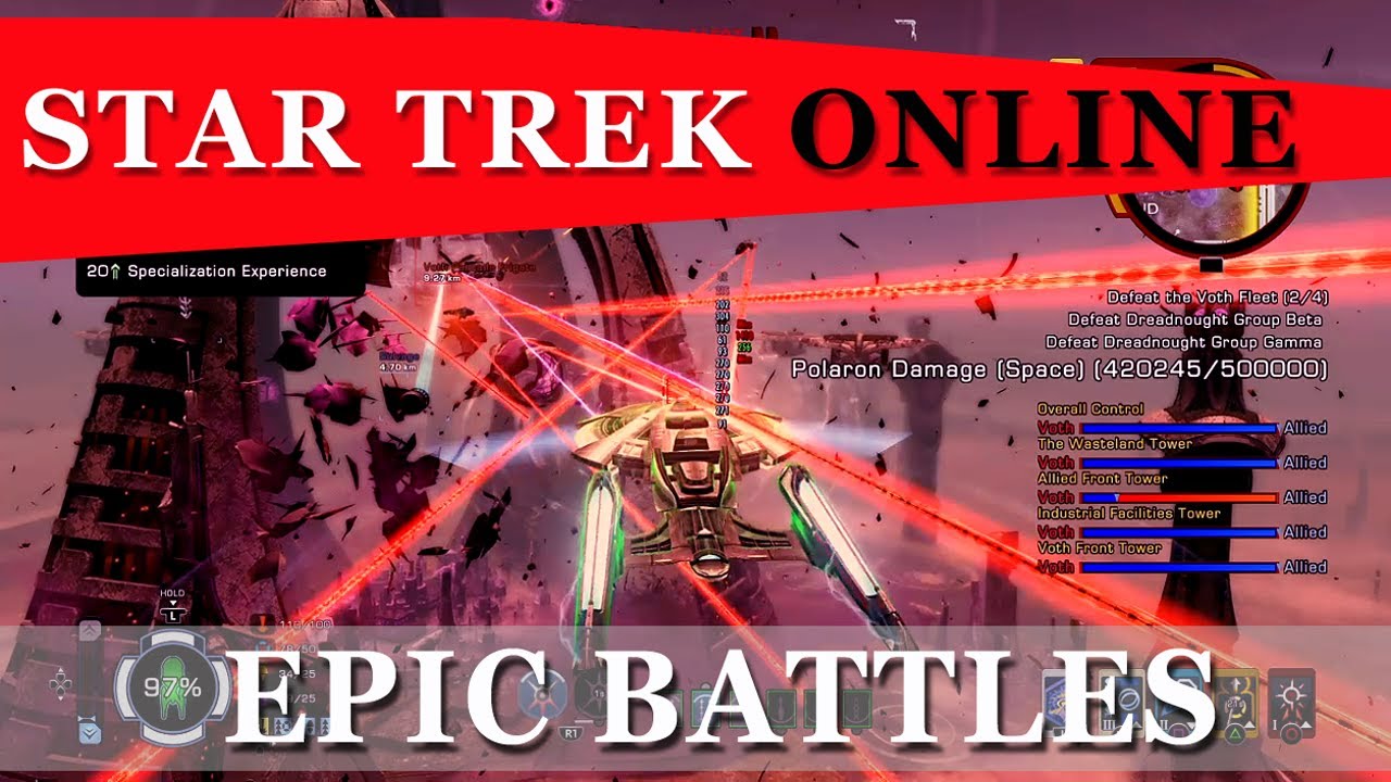 Star Trek Online Voth Incursion Spectacular Battle in Dyson Sphere ...