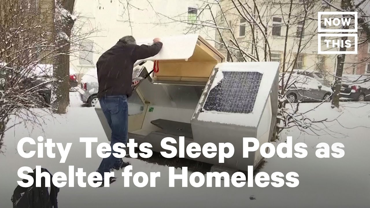 Germany Tests Out Emergency Pods for Homeless - YouTube