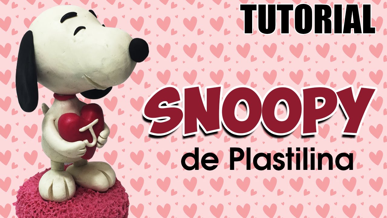 Tutorial Snoopy de Plastilina ♥ Especial 14 de Febrero - YouTube