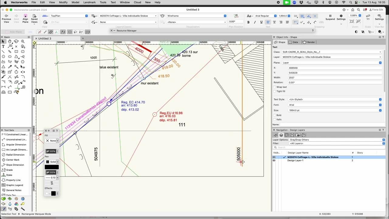 Looking at importing DWG surveys into Vectorworks - YouTube