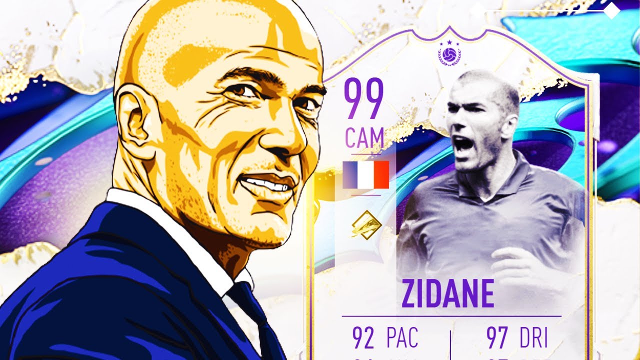 BEST CARD IN THE GAME!!👑99 COVER STAR ICON ZIDANE PLAYER REVIEW - FIFA ...