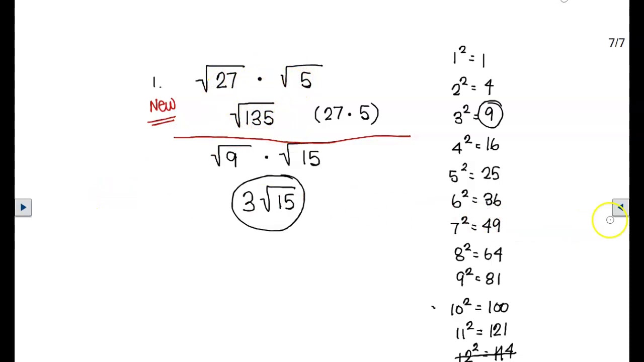 Multiplying Square Roots - YouTube