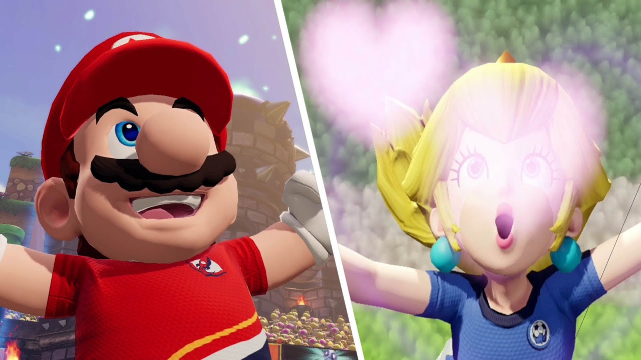 Mario Strikers Battle League All Character Victory Animations - YouTube