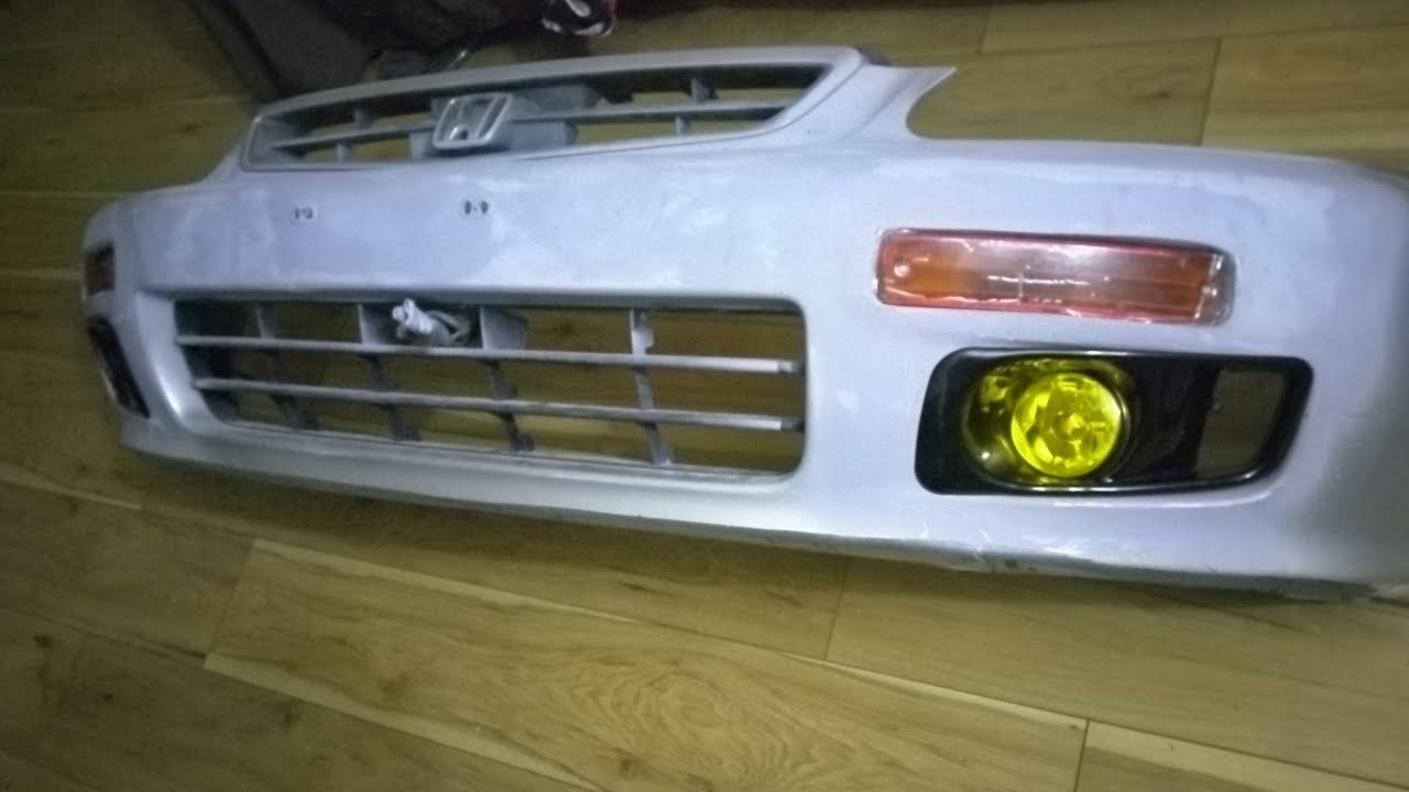 ek Civic fog lights install & crx side turn signal for the ek truck # ...