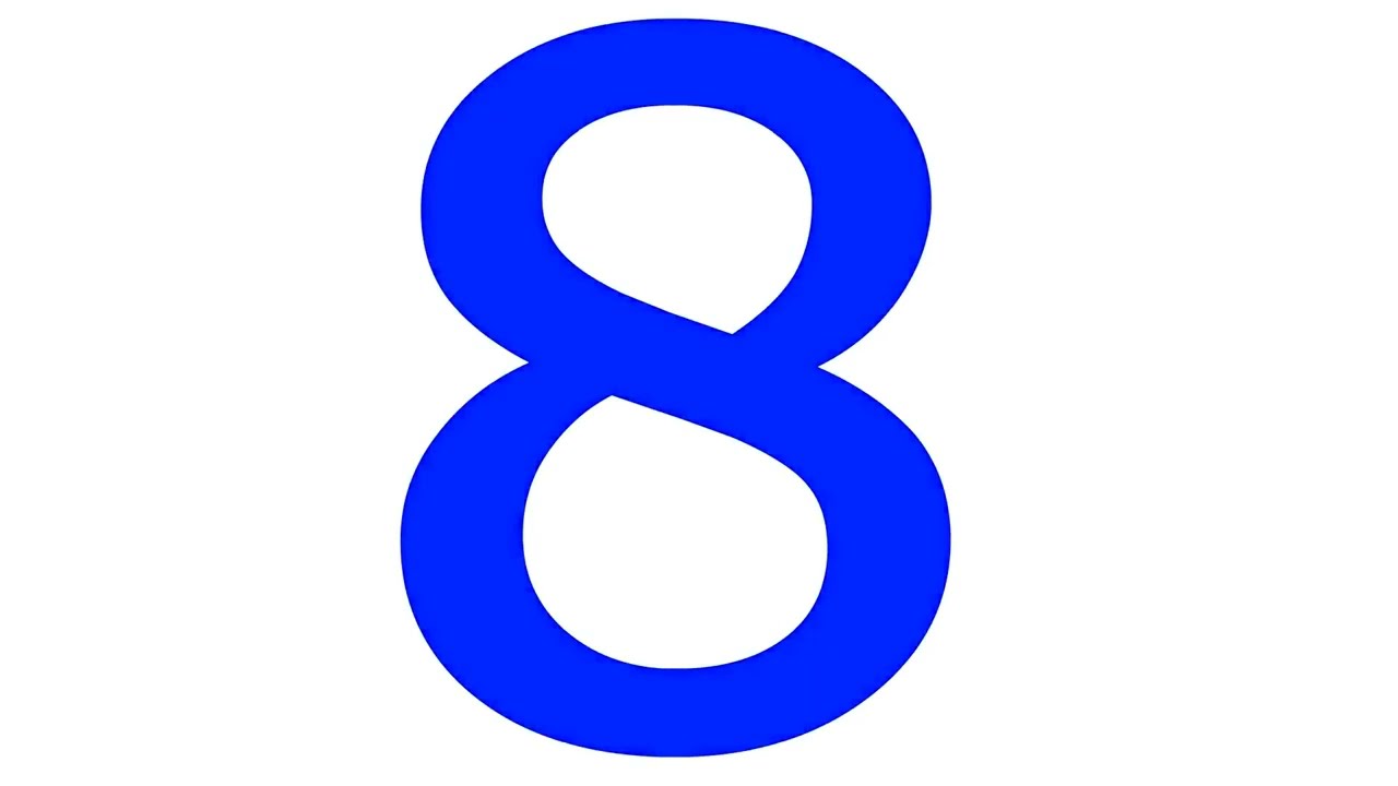 Blue Eight Clipart