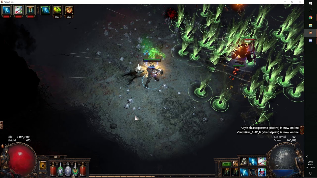 Path of Exile: Abyss HC: Pathfinder Doing abyss boss - YouTube