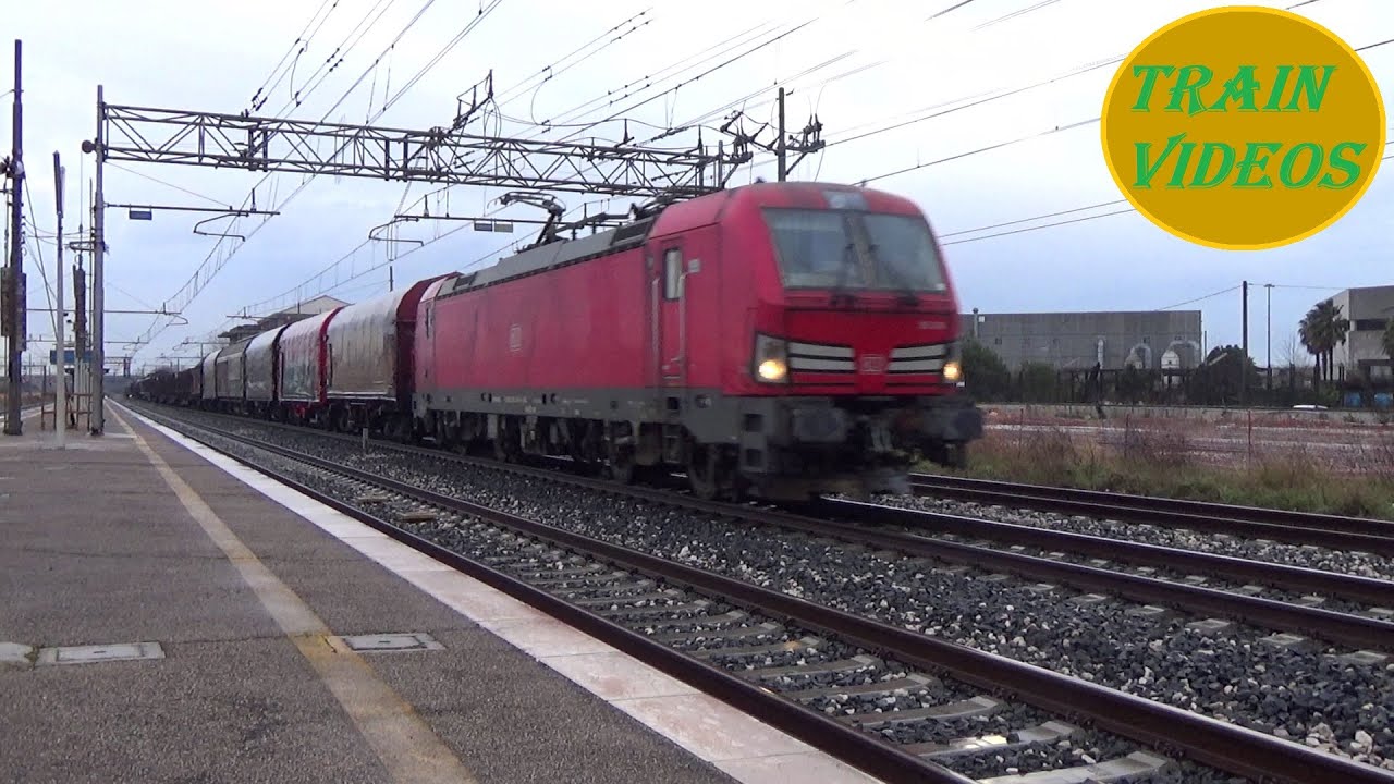 Il Merci per Eccellenza: Vectron 191.014 e DE520.011 di DB con un Mix di carri e carichi - YouTube