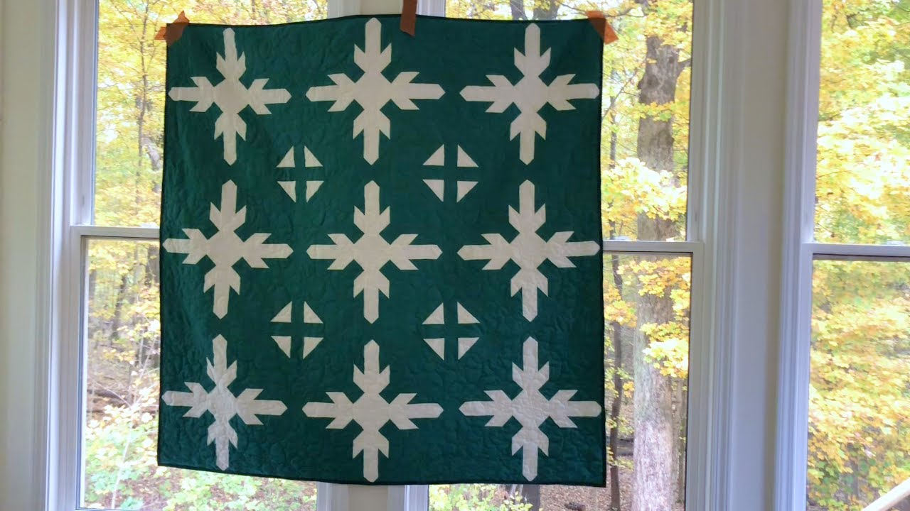 Falling Snow Quilt Pattern - YouTube