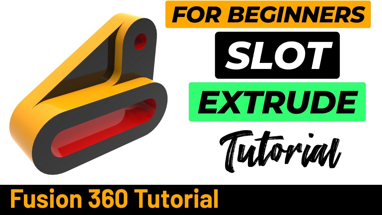 Fusion 360 Tutorial For Beginners 242 - Slot - YouTube