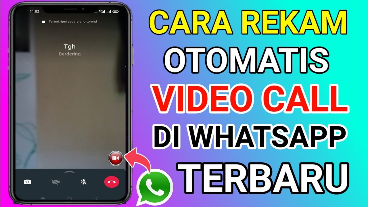 cara otomatis rekam video call di WhatsApp , ada suara trik TERBARU ...