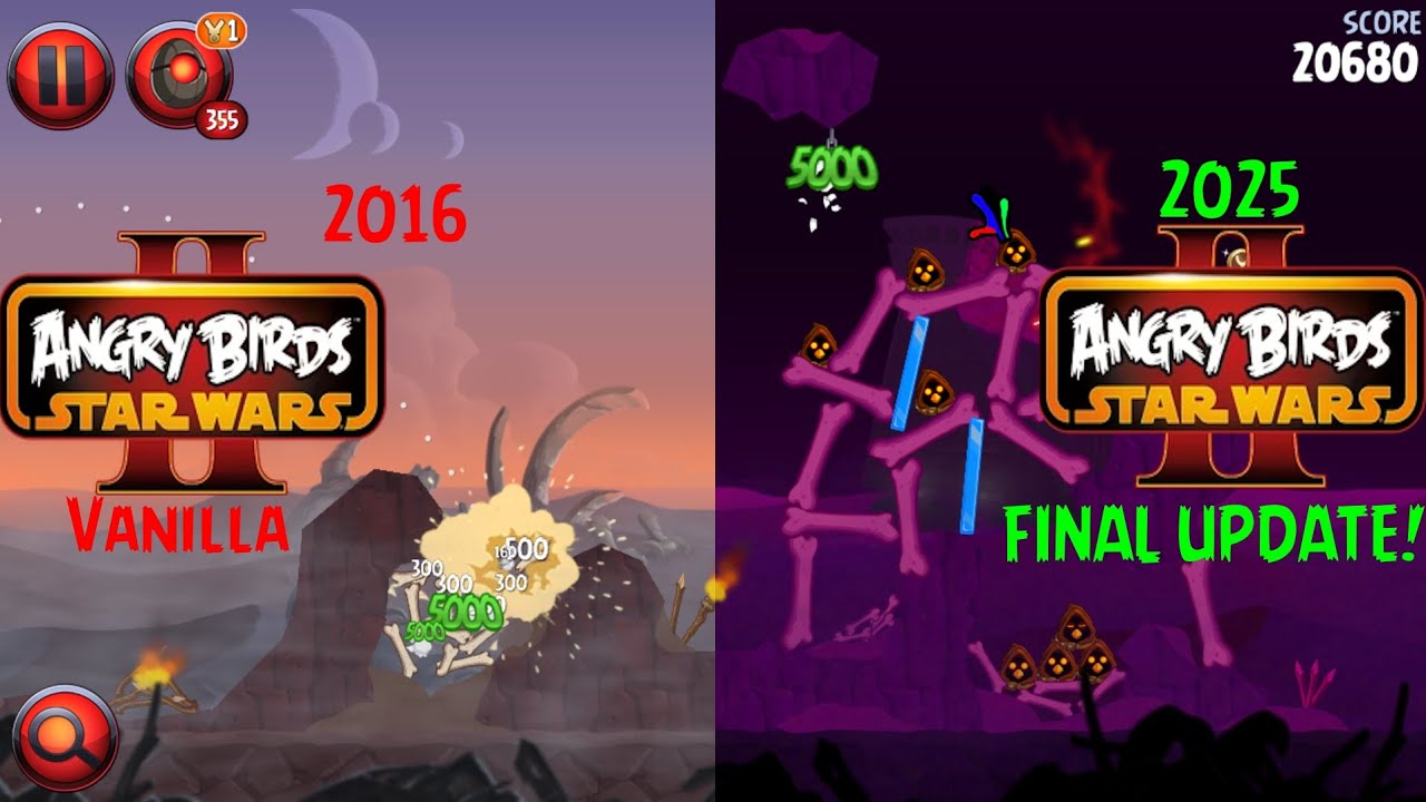 Angry Birds Star Wars II - Vanilla vs Final Update comparison! - YouTube