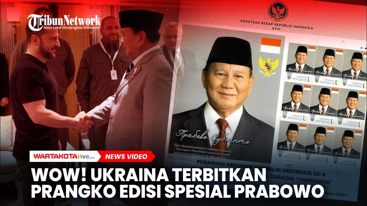 WOW! Ukraina Design Prangko Edisi Spesial Prabowo, Ini Penampakannya ...