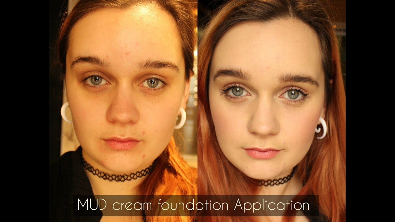 How to apply MUD cream foundation - YouTube