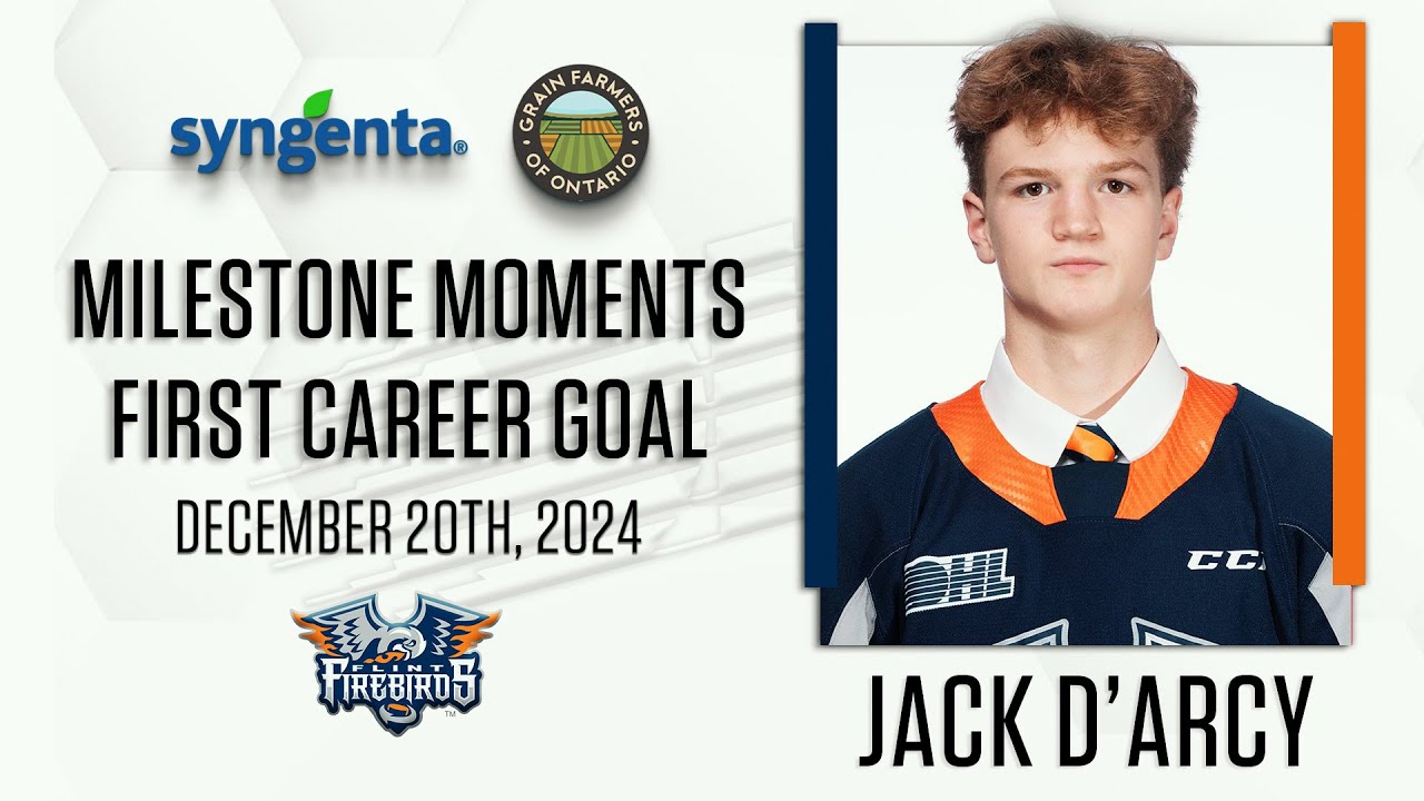 OHL Milestone | First Career Goal | Jack D'Arcy - YouTube