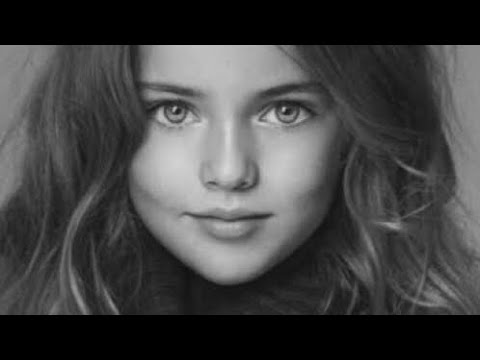 Pencil Drawing realistic Portrait speed drawing - Kristina pimenova ...