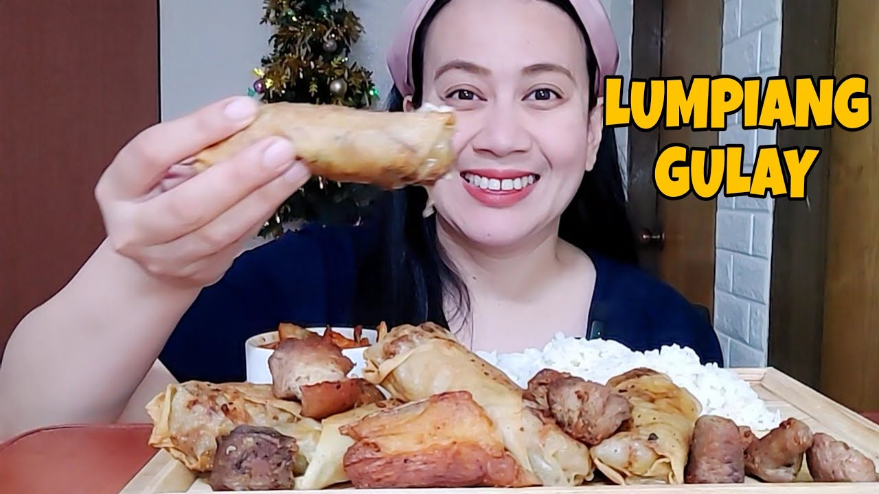 LUMPIANG GULAY | PORK PINAKUPSAN | MUKBANG | MUKBANG PHILIPPINES - YouTube