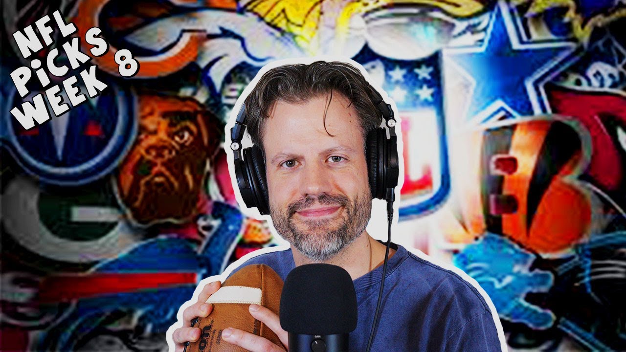 ASMR NFL Picks Week 8 | Whispered Ramble, Tapping, Hand Sounds - YouTube