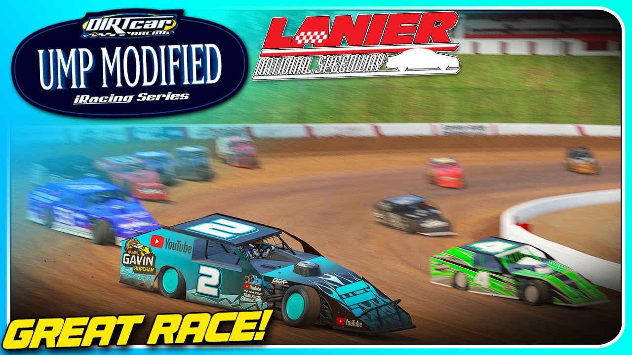 UMP Modified - Lanier Speedway - iRacing Dirt - YouTube