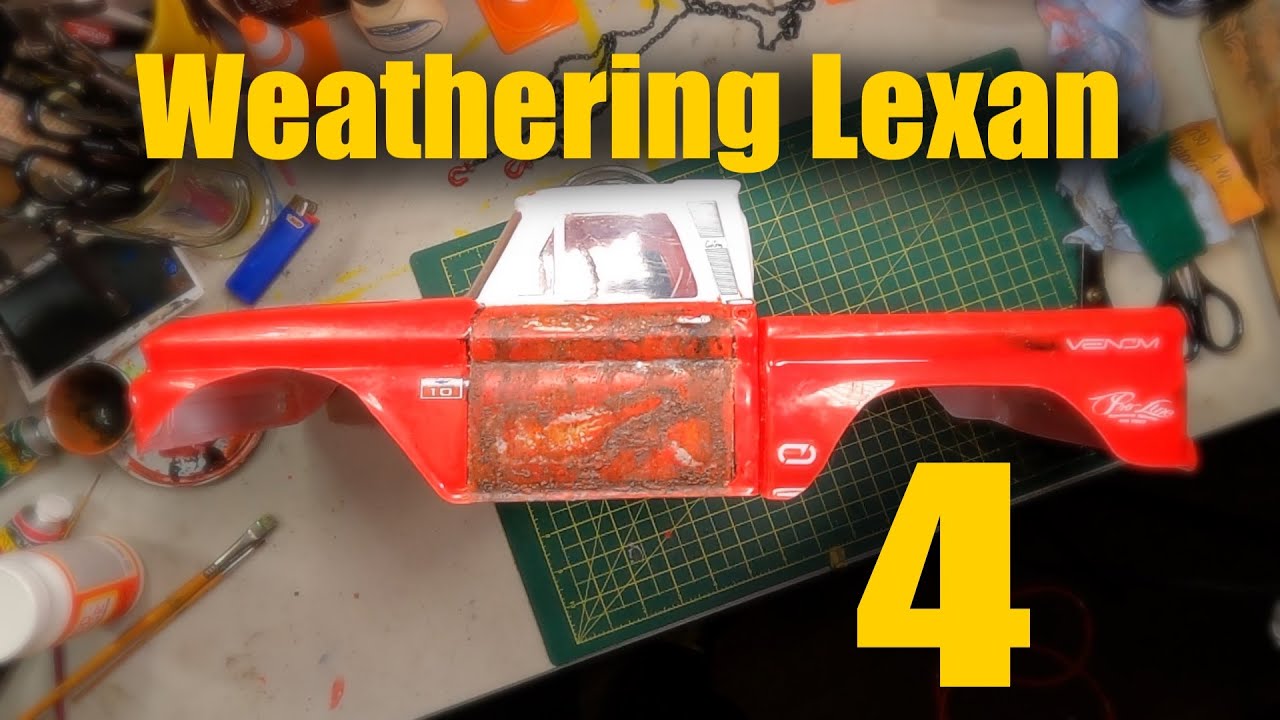 Weathering Painted Lexan Proline RC body. Inside and out. Part 4 - YouTube