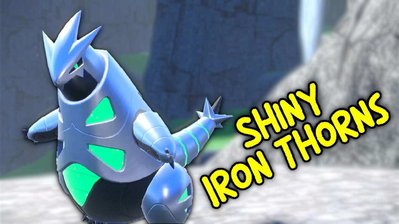 SHINY IRON THORNS REACTION! PARADOX POKEMON! Pokemon Violet Sparkling ...
