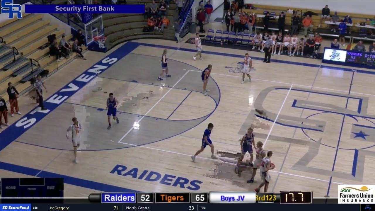Rapid City Stevens Raiders vs. Huron Tigers Boys/Girls JV Basketball ...