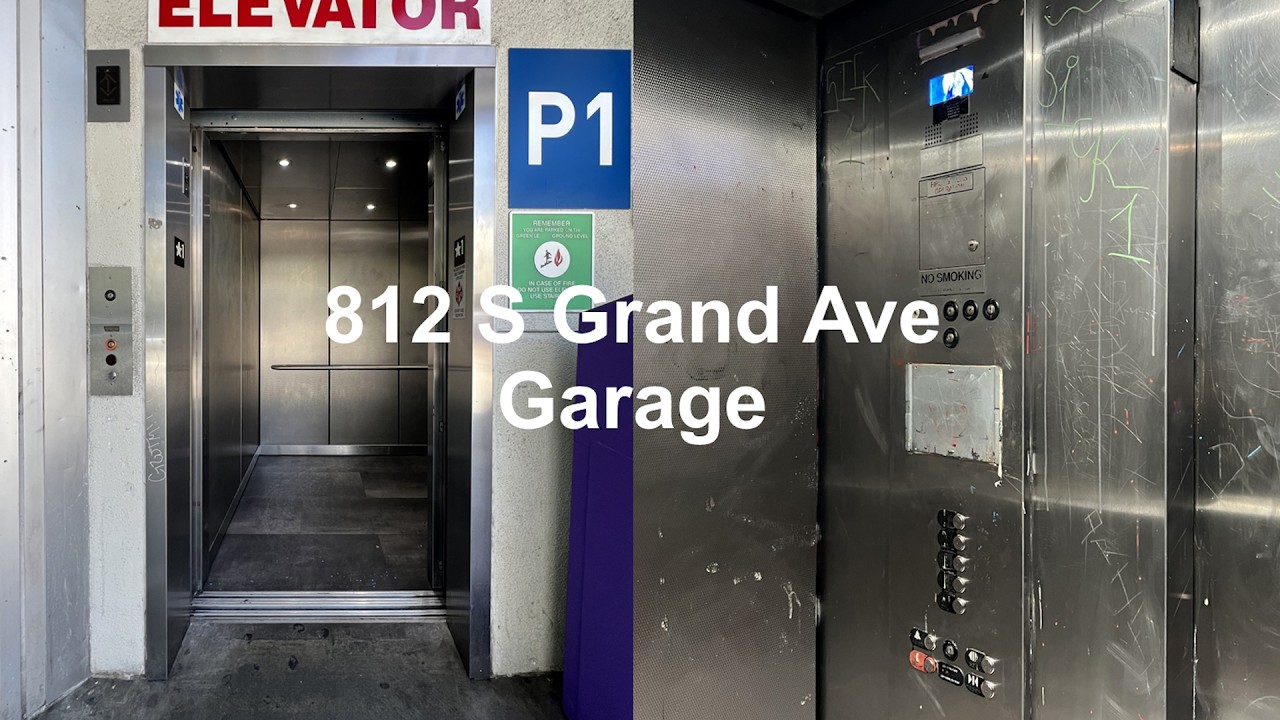 Horrible OTIS Gen2 Traction Elevator - 812 S Grand Ave Garage - Los ...