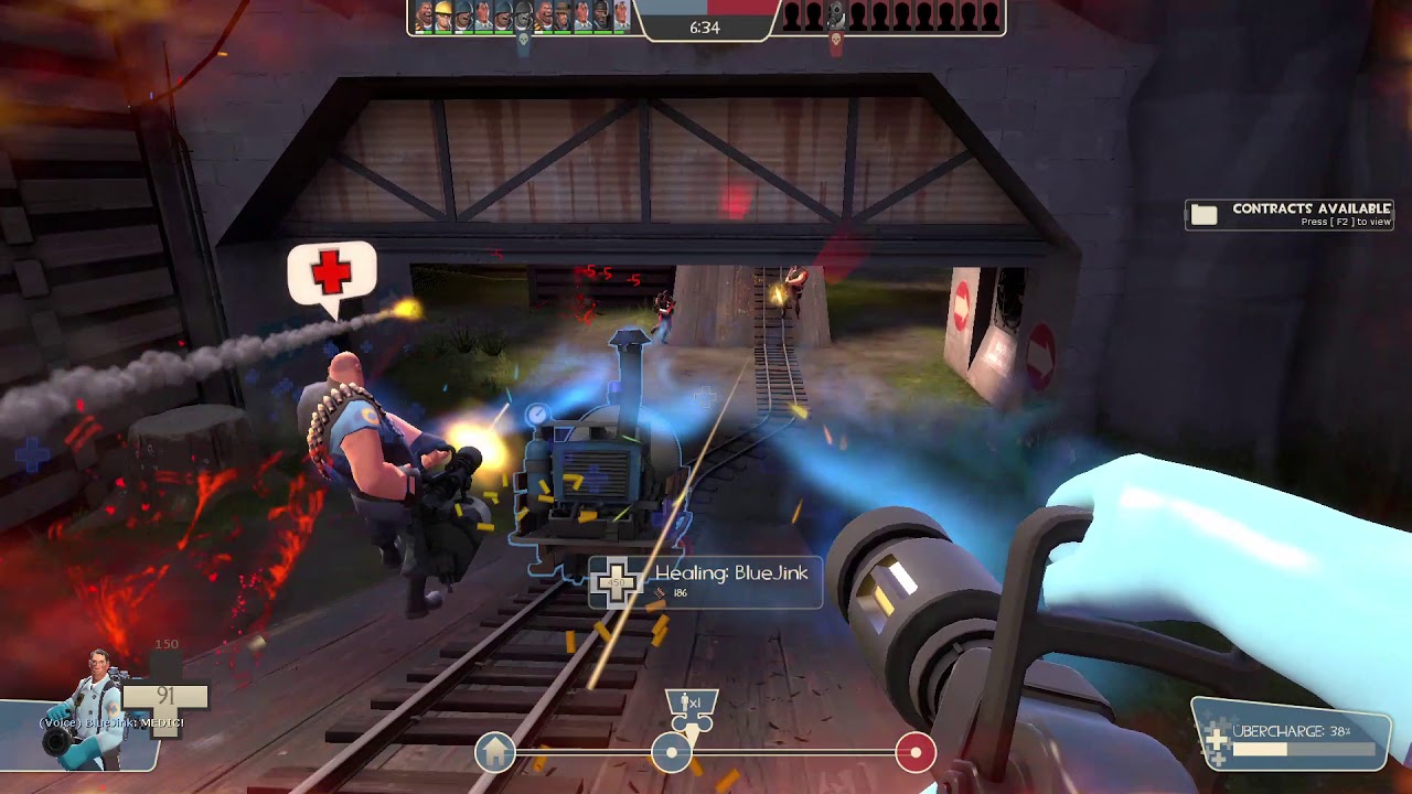 Game On: Team Fortress 2! Cart Pushing & Spawn Camping - YouTube