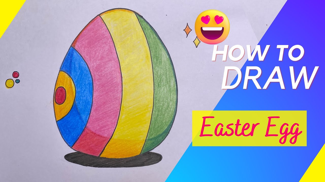 How to draw cute easter egg | world's easiest easter egg, you too can ...