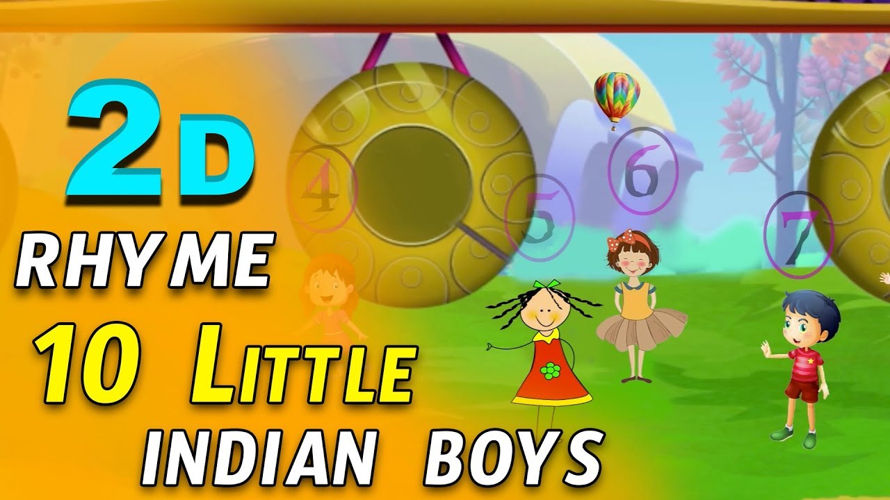 One Little, Two Little Indians | 3D English Nursery Rhyme for Children ...