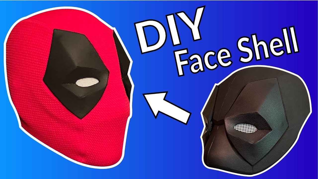 How To Make a Deadpool Mask - DIY Foam Face Shell and Fabric Mask - YouTube