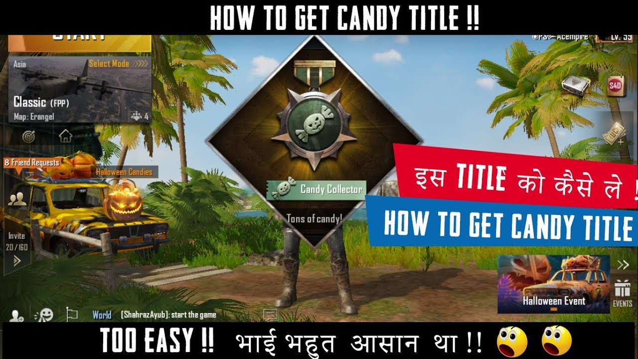 HOW TO GET TITLE CANDY !!!!! - YouTube