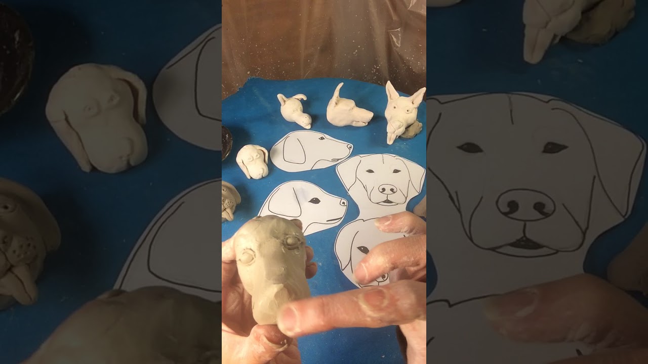 Making A Clay Dog Head YouTube Making A Clay Dog Head YouTube