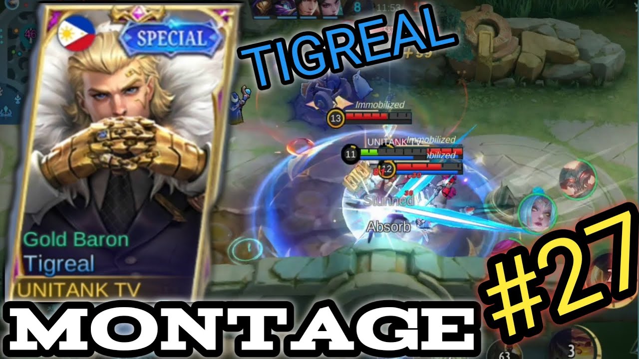 Tigreal tank montage | tigreal montage 27 mlbb tank best set | tigreal ...