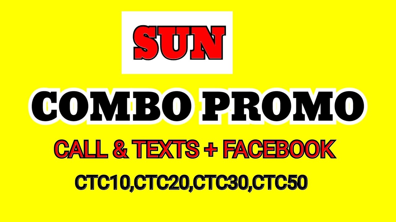 HOW TO REGISTER SUN COMBO PROMO - YouTube