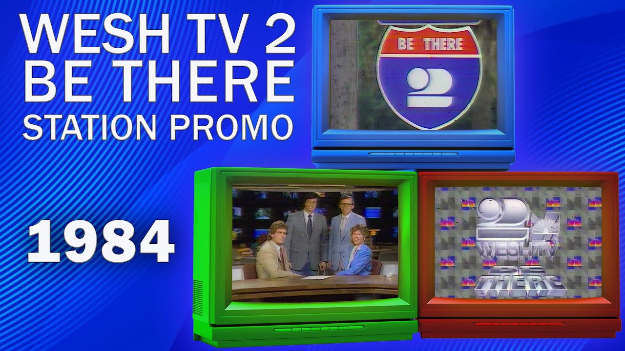 WESH TV2 Station Promo "BE THERE" 1984 NBC Affiliate Orlando - YouTube