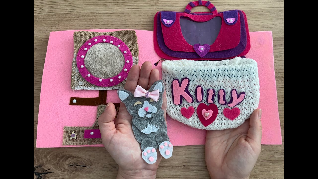 Adopting a Kitten from the Pet Store | Quiet Book Felt Story - YouTube