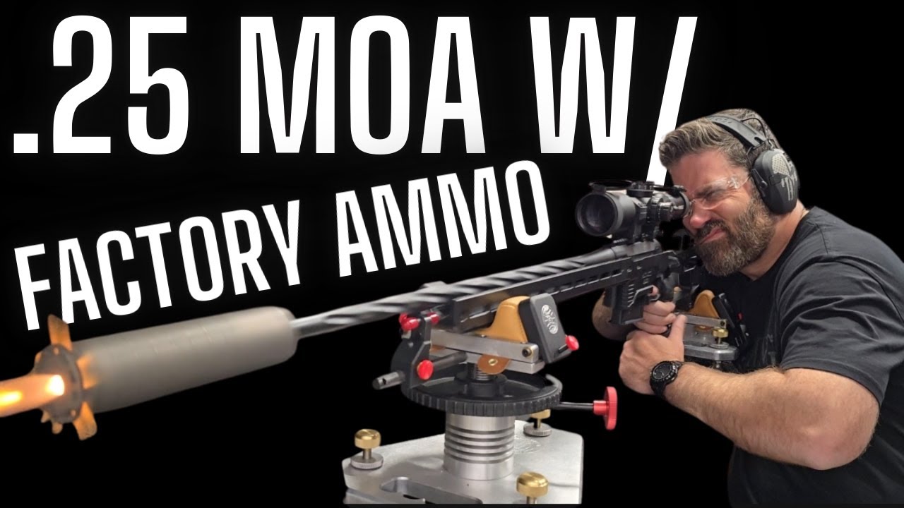 Sighting in my .1 MOA Rifle w/ Factory Ammo & Still Getting .25 MOA ...