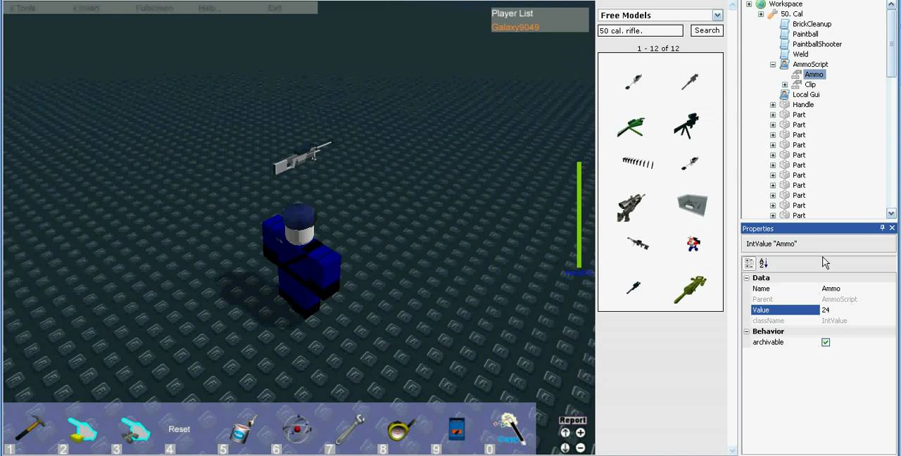 How to change the clips and ammo on a gun on ROBLOX. - YouTube